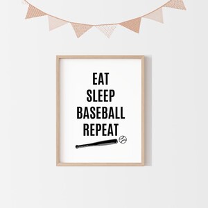 Baseball Art, Baseball Room Decor, Digital Download, Baseball Quote ...