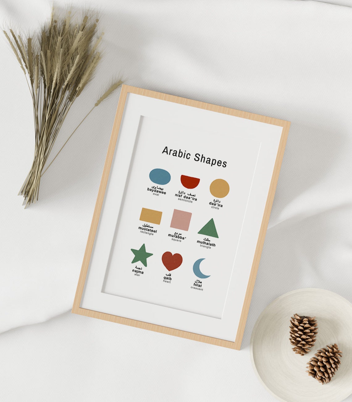 Arabic Wall Art Shapes Poster Digital Download Kids Art - Etsy