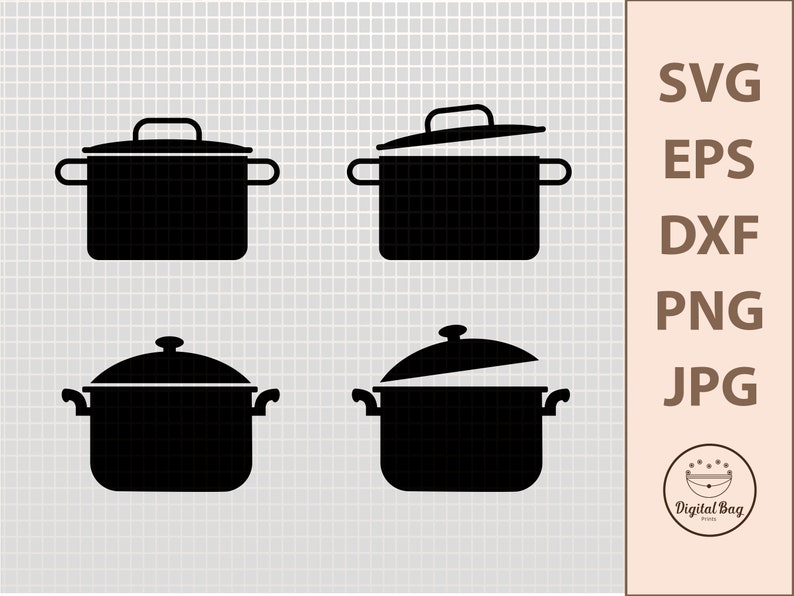 Kitchen Pot SVG: Chef & Restaurant Clipart (digital Download) - Etsy