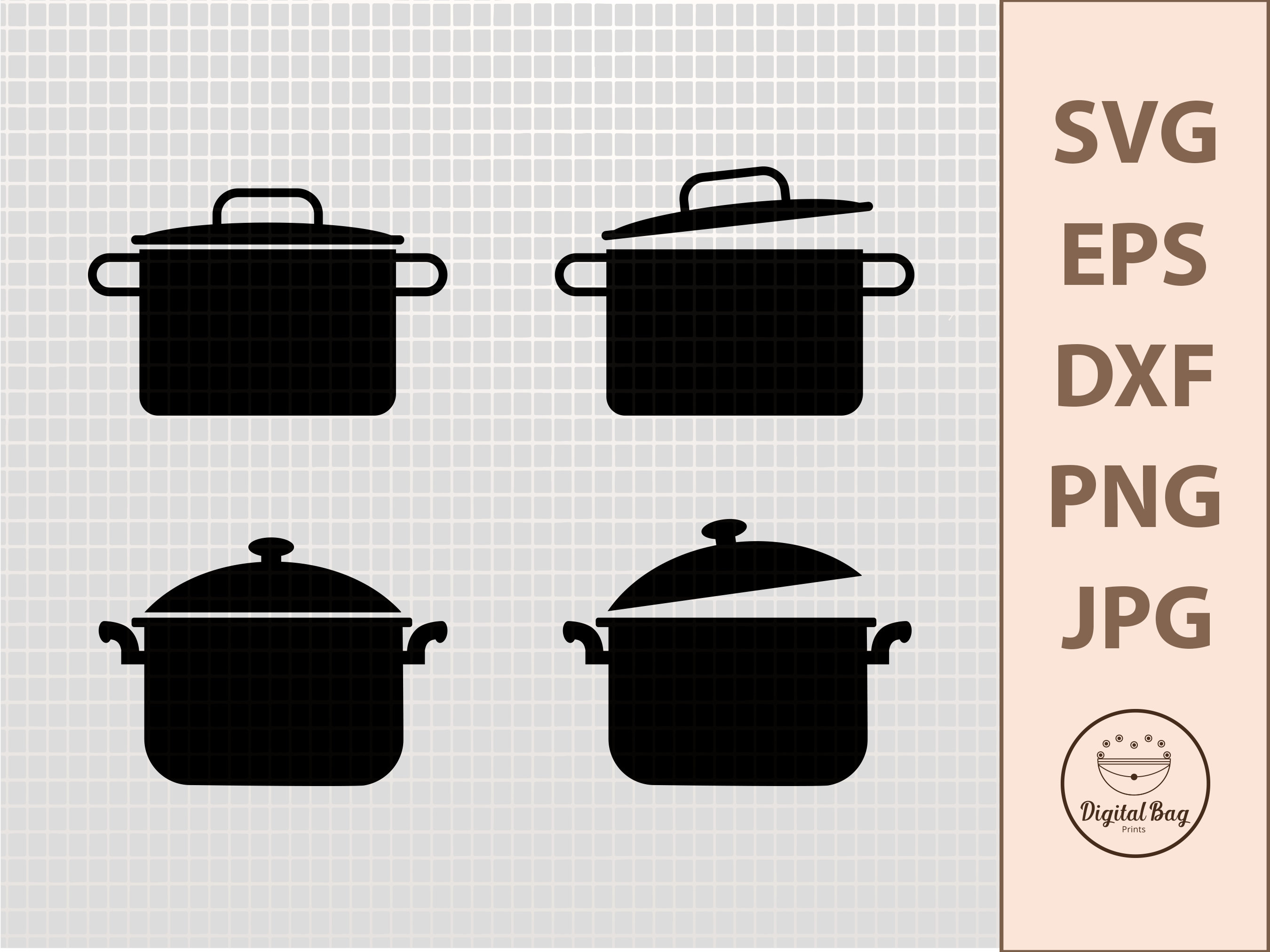 Kitchen Pot SVG: Chef & Restaurant Clipart (digital Download) - Etsy
