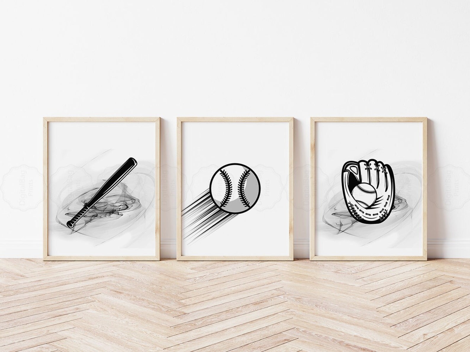 Baseball Wall Art Baseball Decor Digital Download Baseball - Etsy