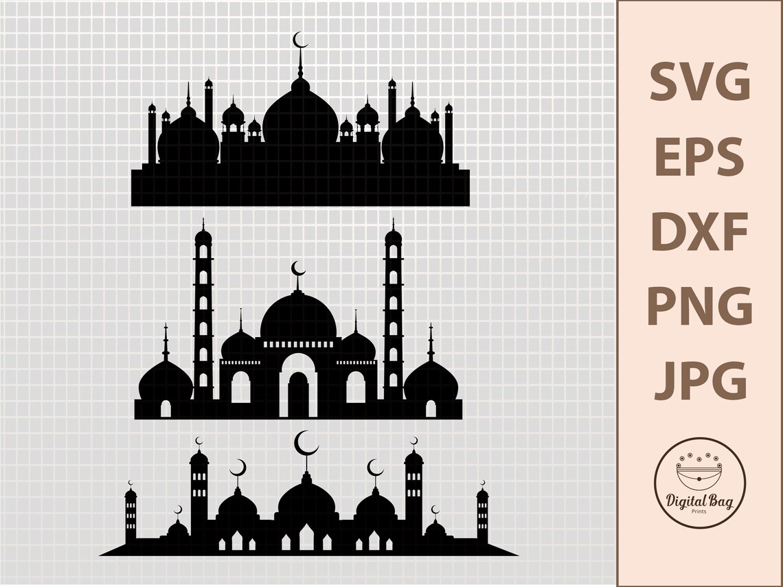 Mosque SVG, Religious SVG, Islamic SVG, Svg Files for Cricut ...