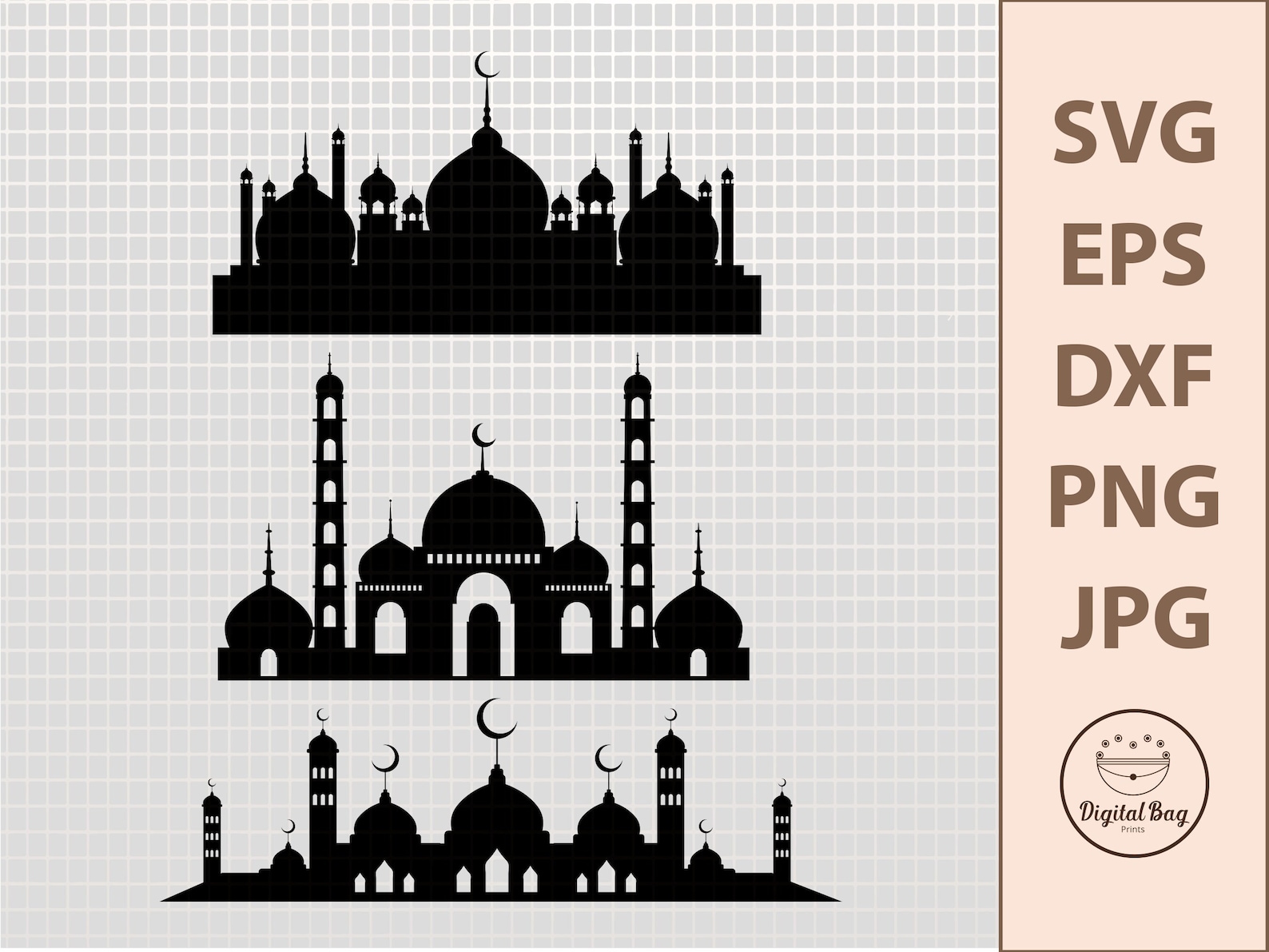 Mosque SVG, Religious SVG, Islamic SVG, Svg Files for Cricut ...