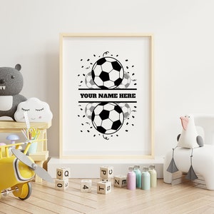Custom Soccer Sign, Soccer Wall Art, Digital Download, Soccer Prints ...