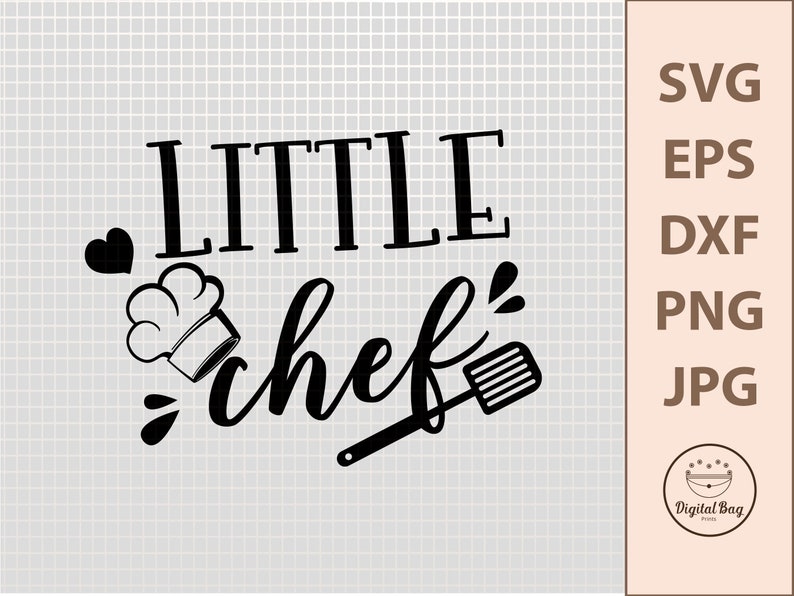 Little Chef SVG, Kitchen SVG, Cook SVG, Cricut Svg, Svg Files, Kids Svg ...