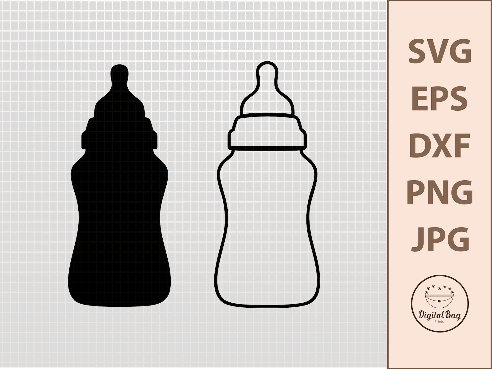 Baby Bottle SVG, Baby Milk SVG, Feeding Bottle SVG, Svg Files, Cricut ...