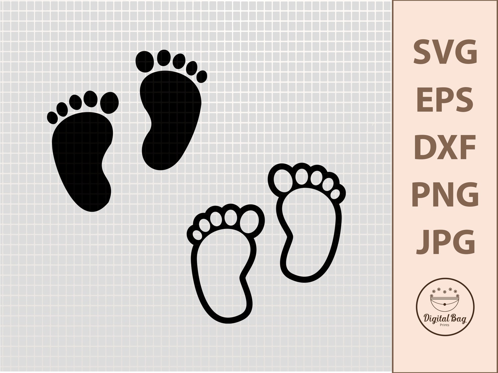 Baby Feet SVG Pregnancy SVG Baby Shower SVG Baby Foot Svg - Etsy