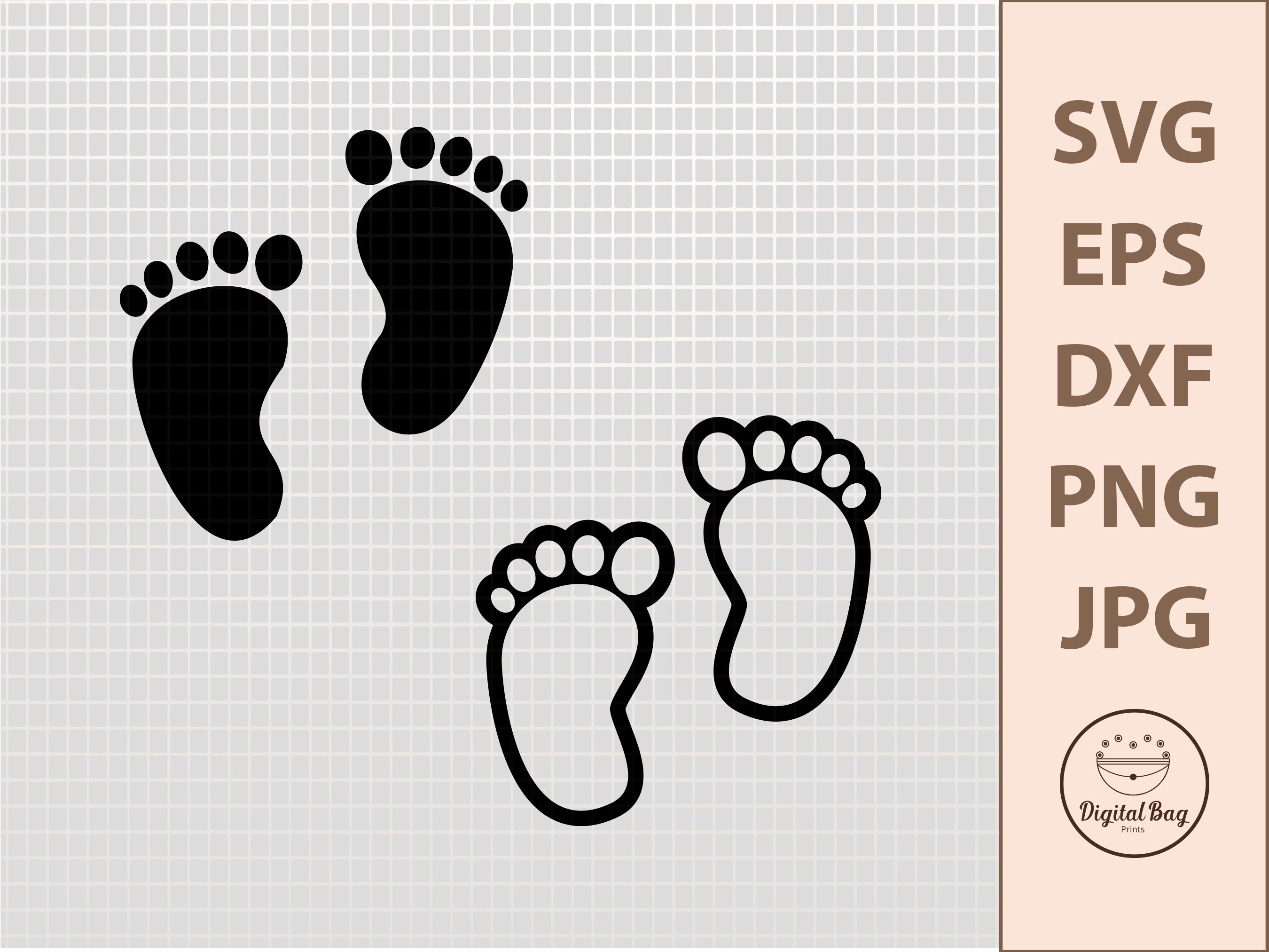 Baby Feet SVG, Pregnancy SVG, Baby Shower SVG, Baby Foot Svg, Baby ...