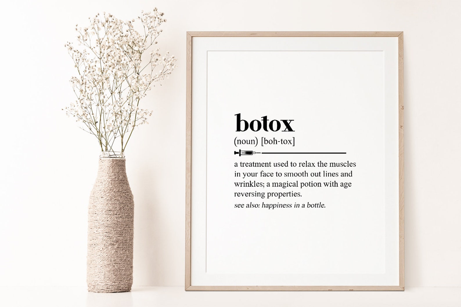 Botox Art, Botox Definition, Digital Download, Definition Print, Botox ...