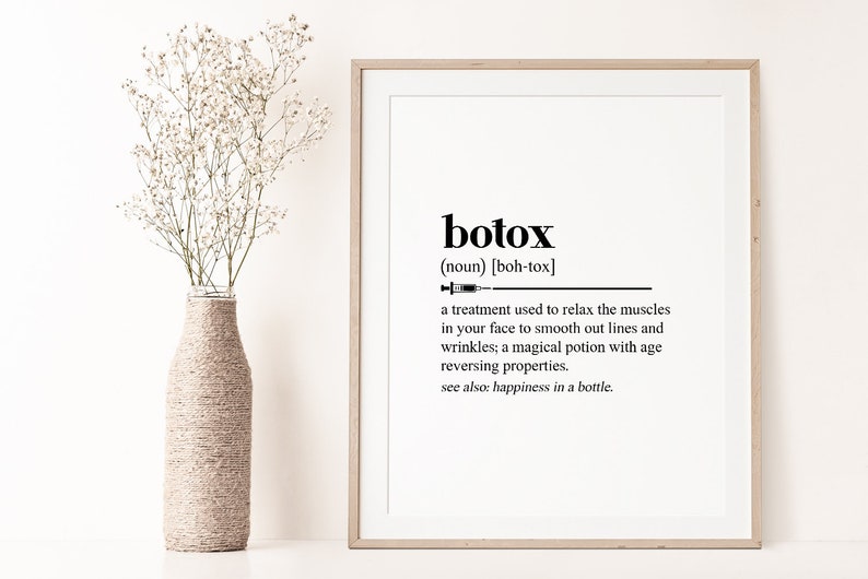 Botox Art, Botox Definition, Digital Download, Definition Print, Botox ...