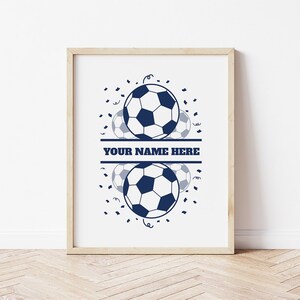 Custom Soccer Sign, Soccer Wall Art, Digital Download, Soccer Prints ...