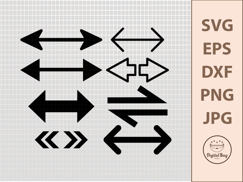 Double Sided, Arrow SVG, SVG Bundle, SVG Files for Cricut, Arrow ...