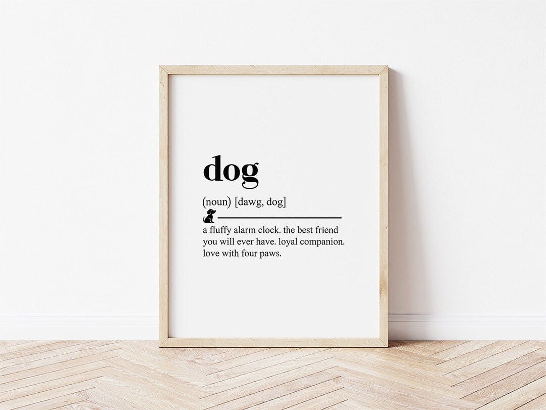 Dog Art, Dog Definition, Digital Download, Dog Print, Definition Print ...
