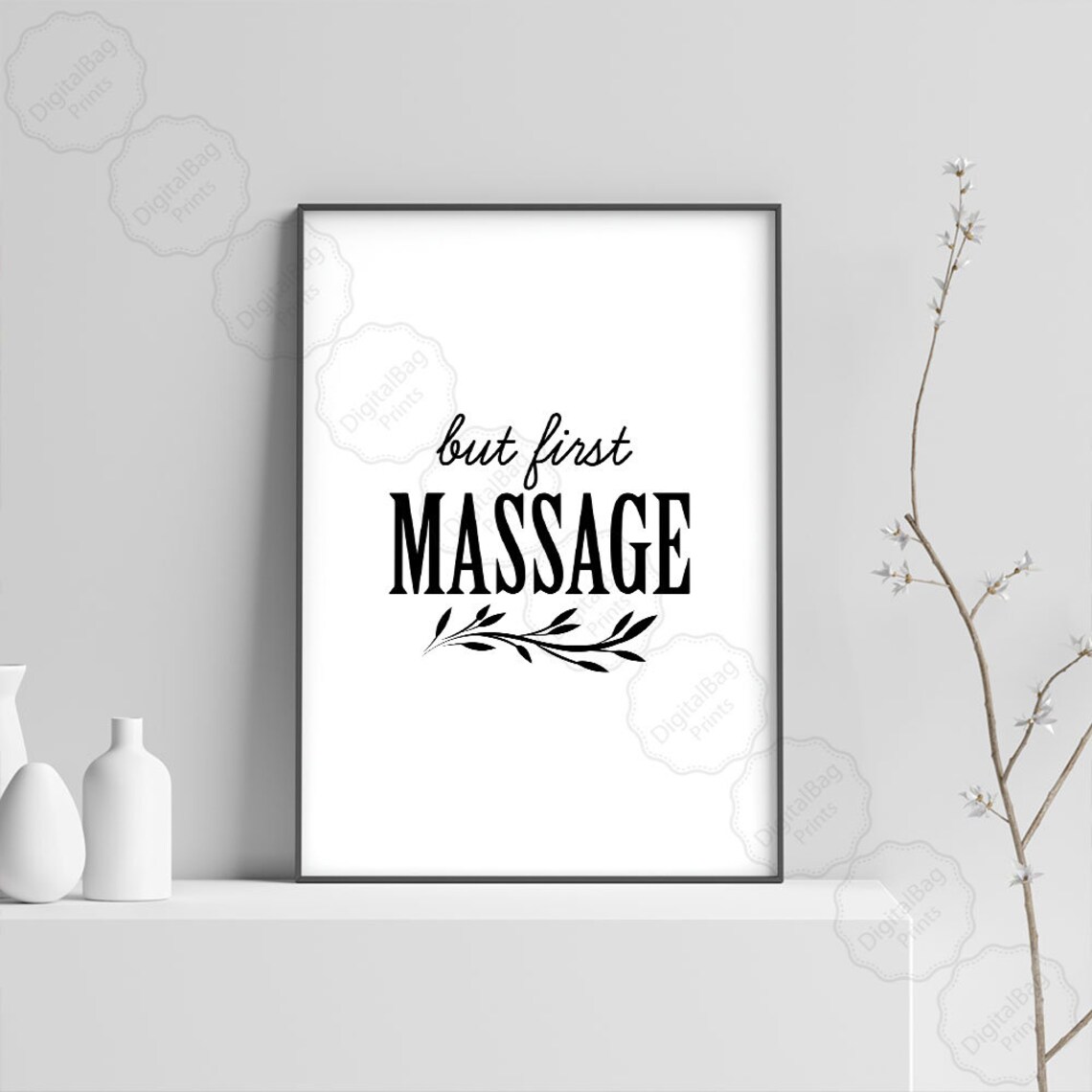 Spa Decor Massage Room Decor Digital Download But First | Etsy