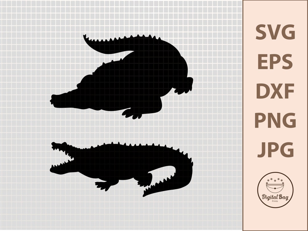 Crocodile SVG File Animal SVG Crocodile Clipart SVG Files - Etsy Canada