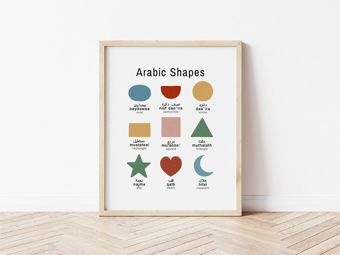Arabic Wall Art Shapes Poster Digital Download Kids Art - Etsy