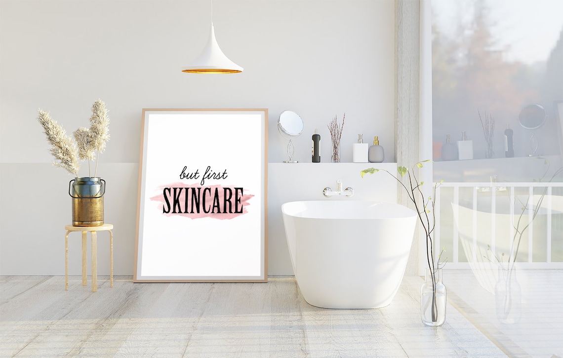 Skincare Wall Art but First Skincare Digital Download Skin - Etsy