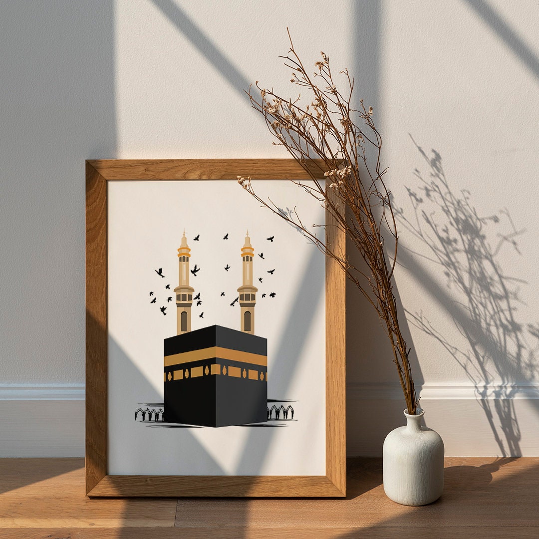 Kaaba Art Print: Mecca Poster, Islamic Wall Decor (digital Download) - Etsy