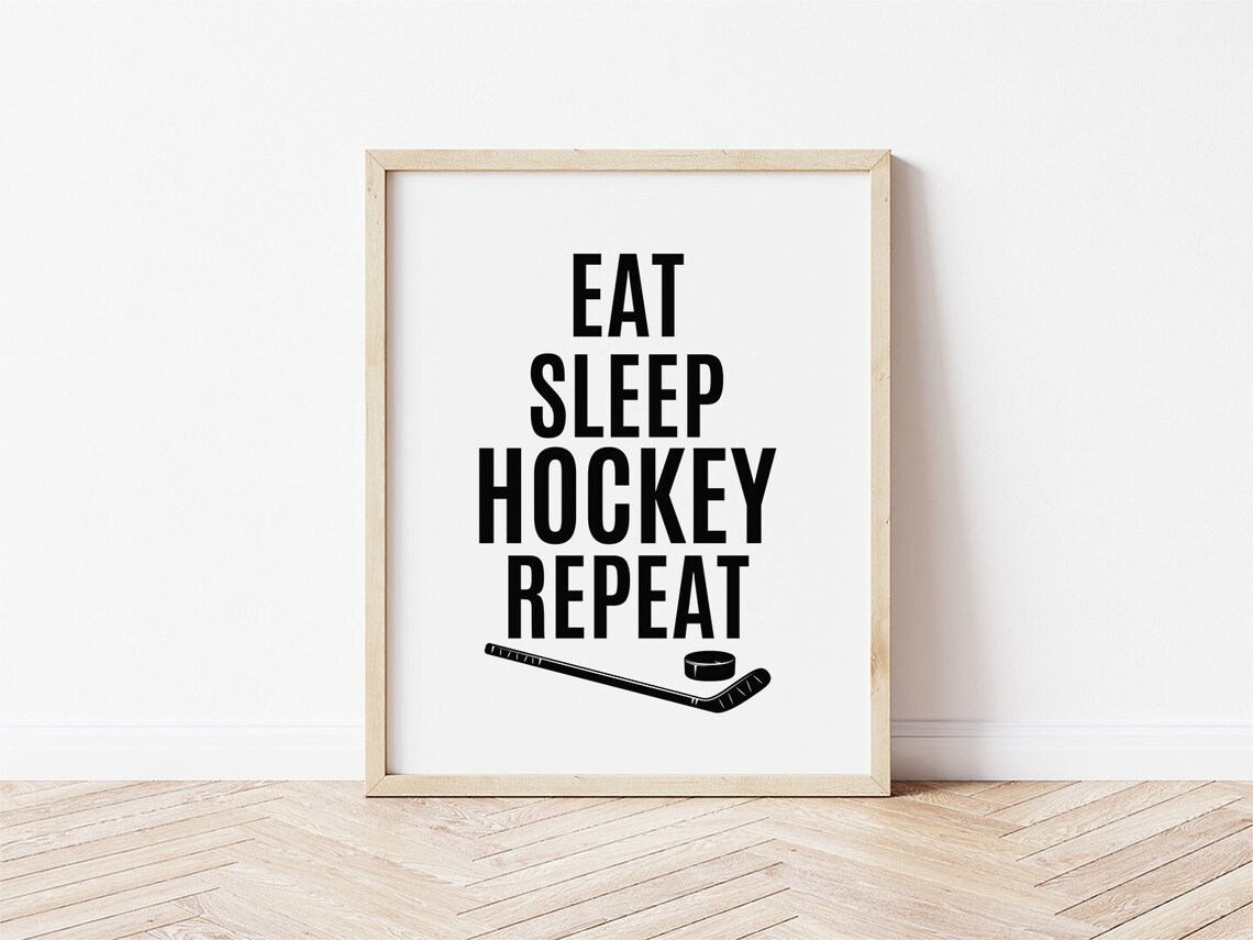 Hockey Decor Hockey Wall Art Digital Download Hockey Print - Etsy