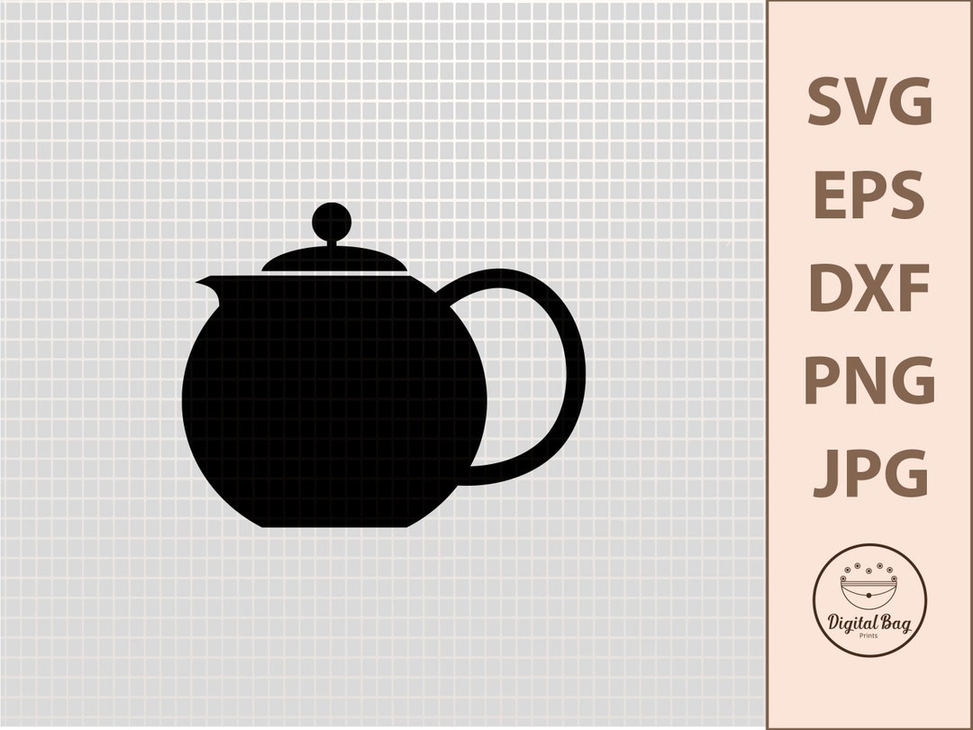 Tea Pot SVG, Tea Pot Clipart, Kitchen SVG, SVG Files for Cricut ...