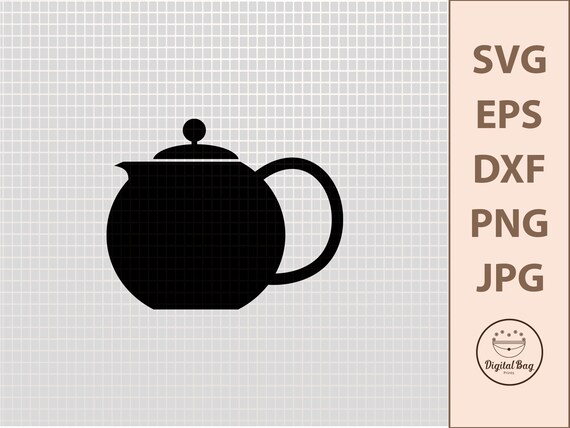 Tea Pot SVG Tea Pot Clipart Kitchen SVG SVG Files for | Etsy