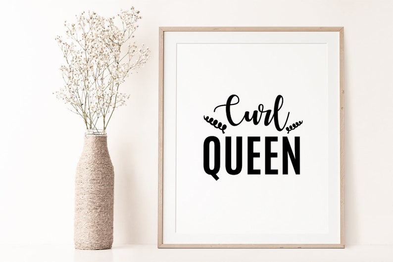 Curl Queen Curly Hair Art Natural Hair Art Digital - Etsy