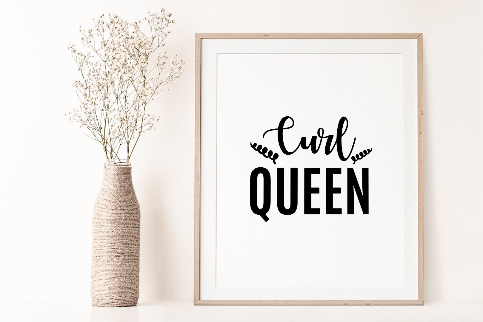 Curl Queen Curly Hair Art Natural Hair Art Digital - Etsy