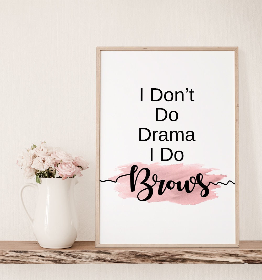 Microblading Gifts, Brow Art, Digital Download, Brow Prints, Brows ...