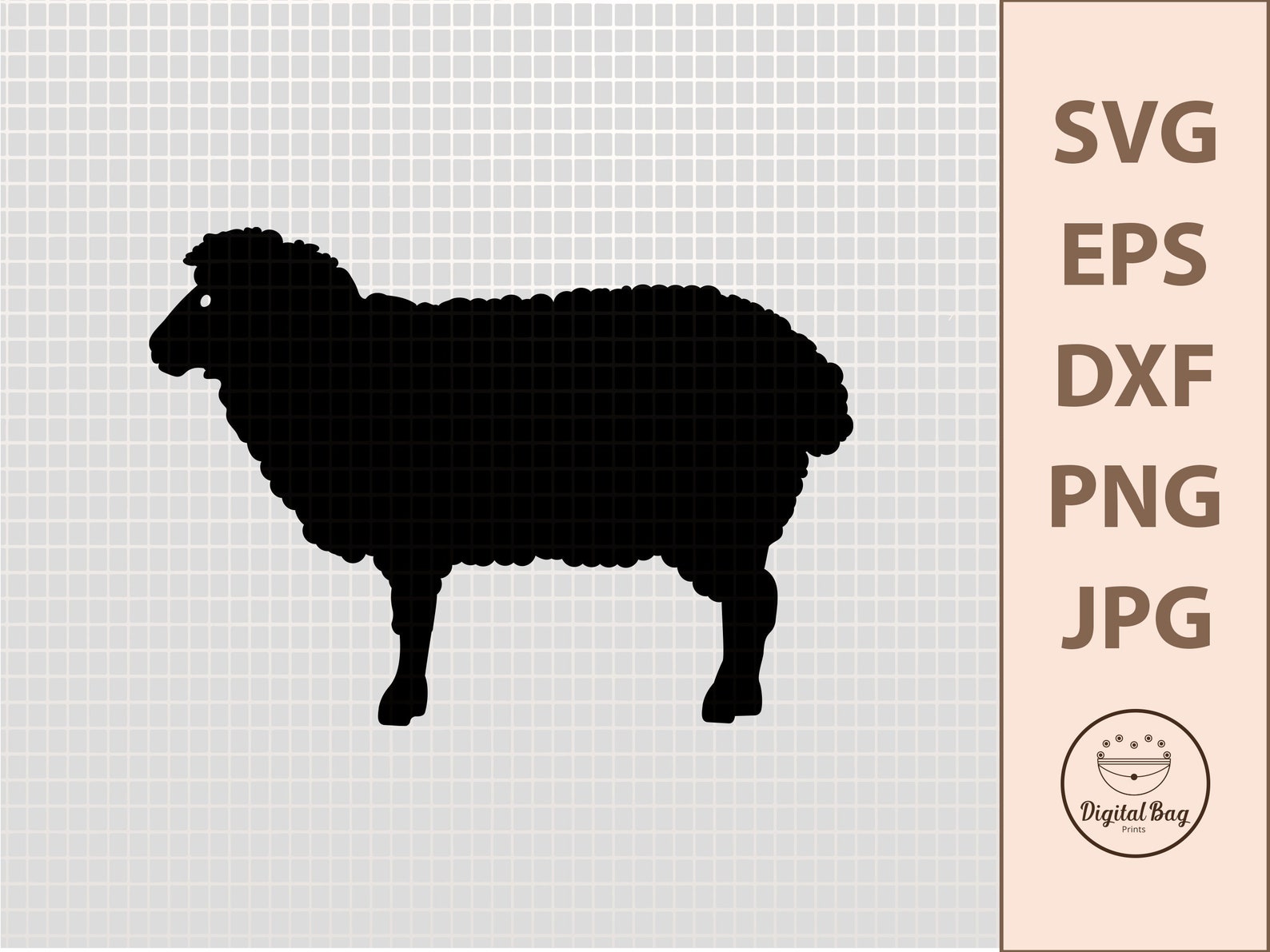Sheep SVG, Farm SVG, Sheep Clipart, SVG Files for Cricut, Animals Svg ...