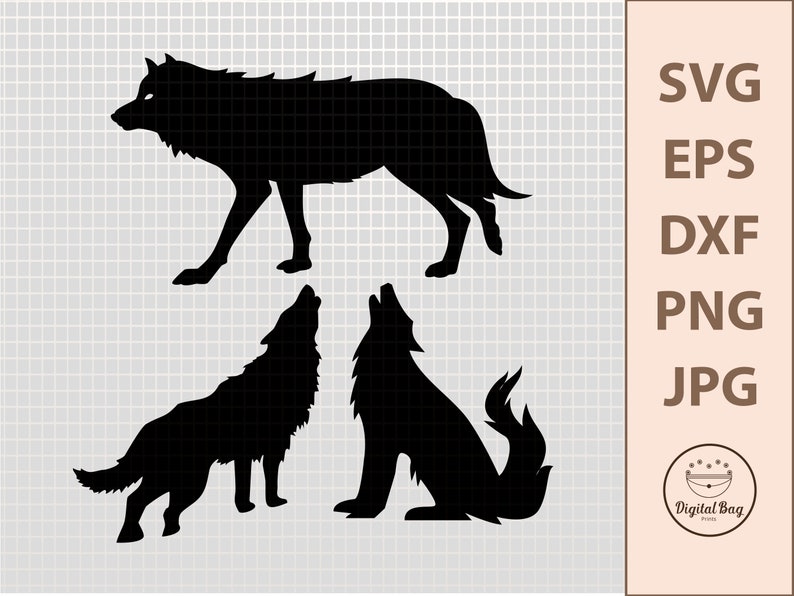 Wolf SVG, Animal SVG, Wolf Clipart, Forest SVG, Svg Files for Cricut ...