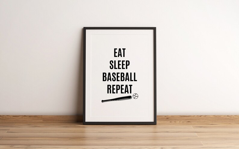 Baseball Art Baseball Room Decor Digital Download Baseball - Etsy