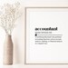 Accountant Wall Art Accountant Definition Digital Download - Etsy