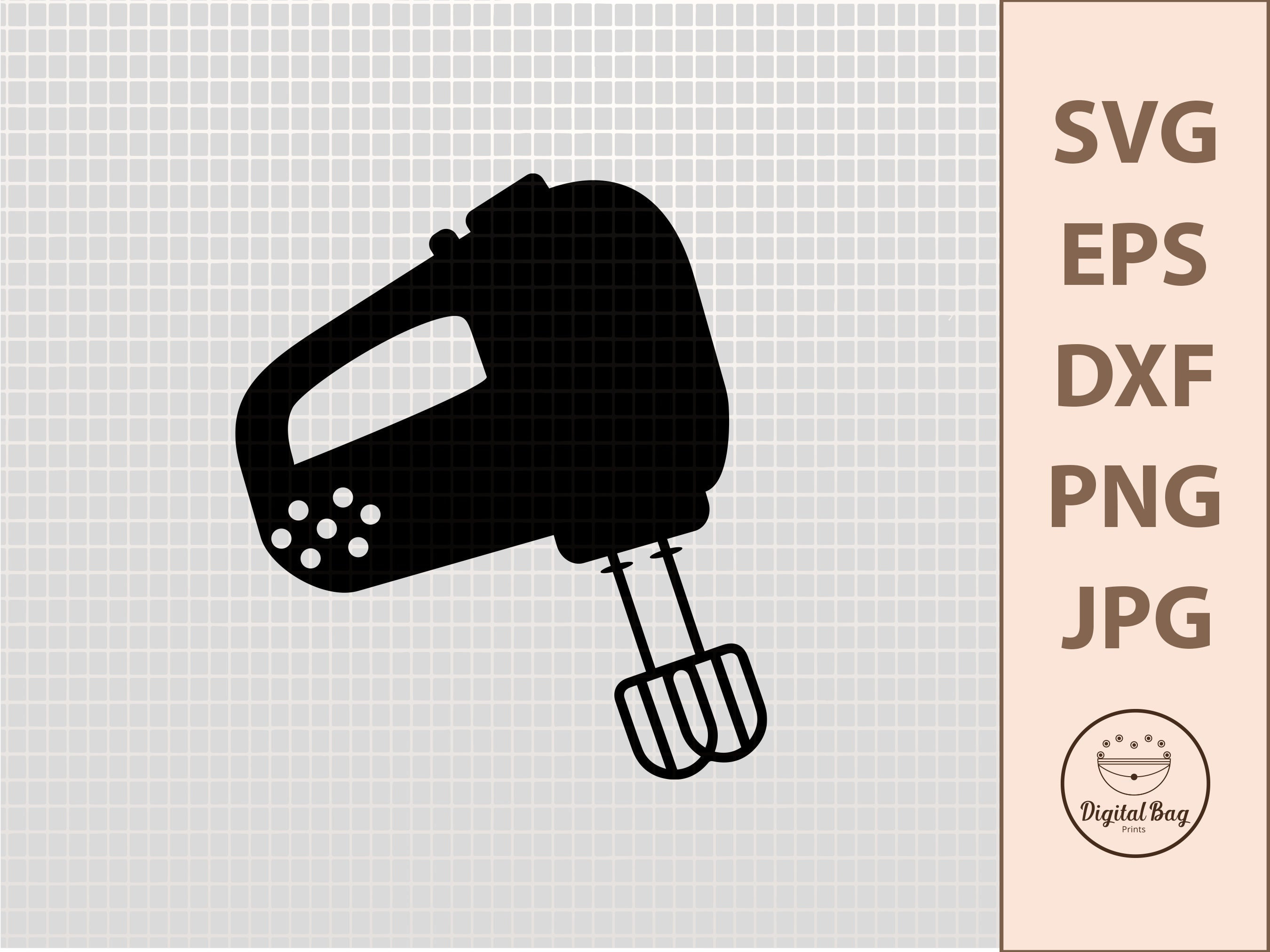 Hand Mixer SVG: Kitchen & Bakery Cricut Cut File (digital Download) - Etsy