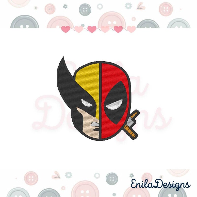 Deadpool Embroidery Design - Etsy