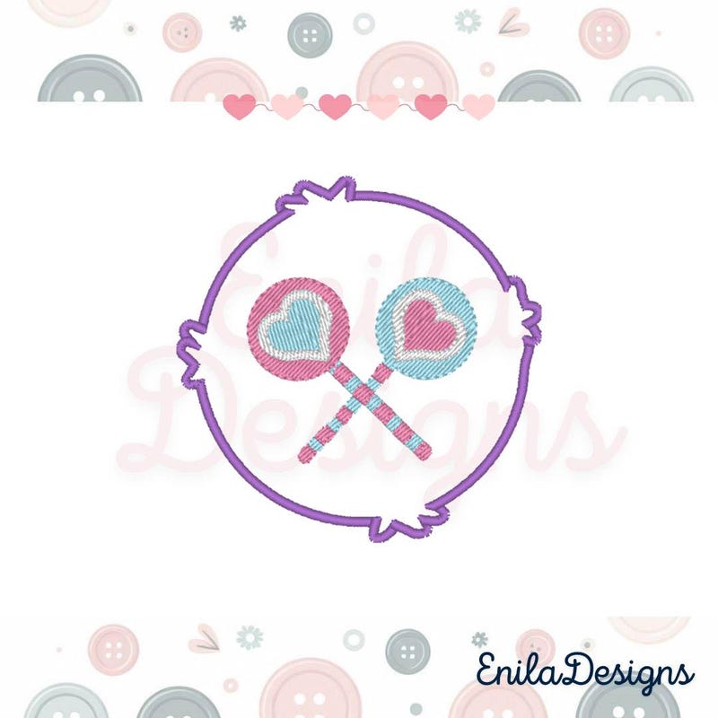 Lollipop Embroidery - Etsy