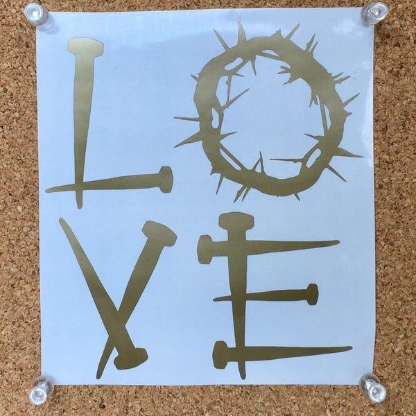 Crown of Thorns Decal for Car - Etsy