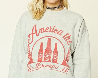 Beer sweatshirt | Etsy