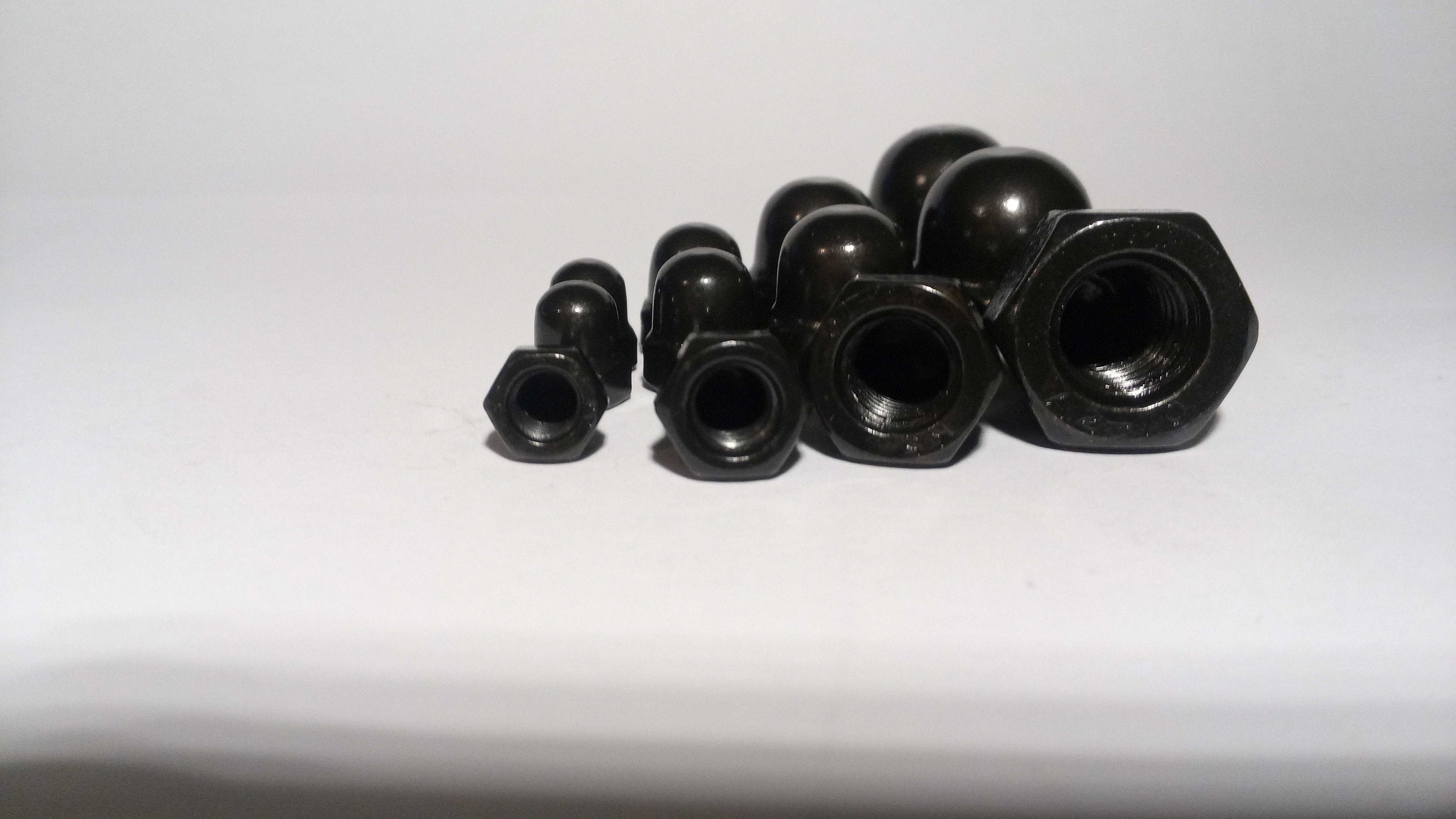 Black 304 A2 INOX Stainless Steel Domed Hex Cap Nuts Hex Acorn Nut ...