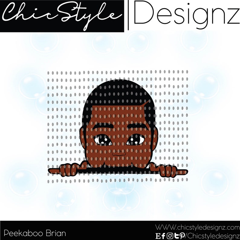 Peek a Boo Brian African American Boy Peeking Svg Boy - Etsy