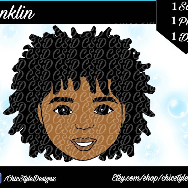 African American Boy With Dreads Svg - Etsy Israel