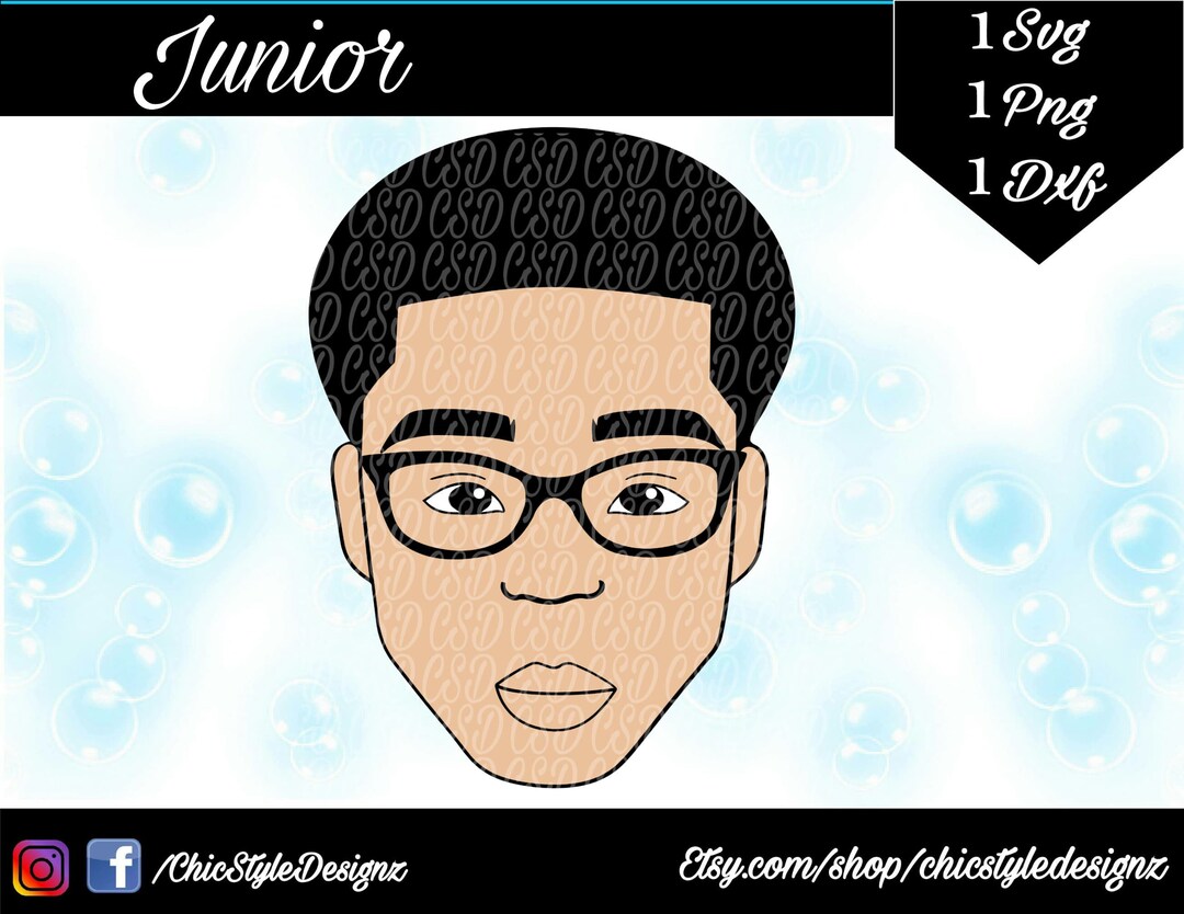 Junior guapo joven latino con gafas hispanic boy svg boy svg - Etsy España