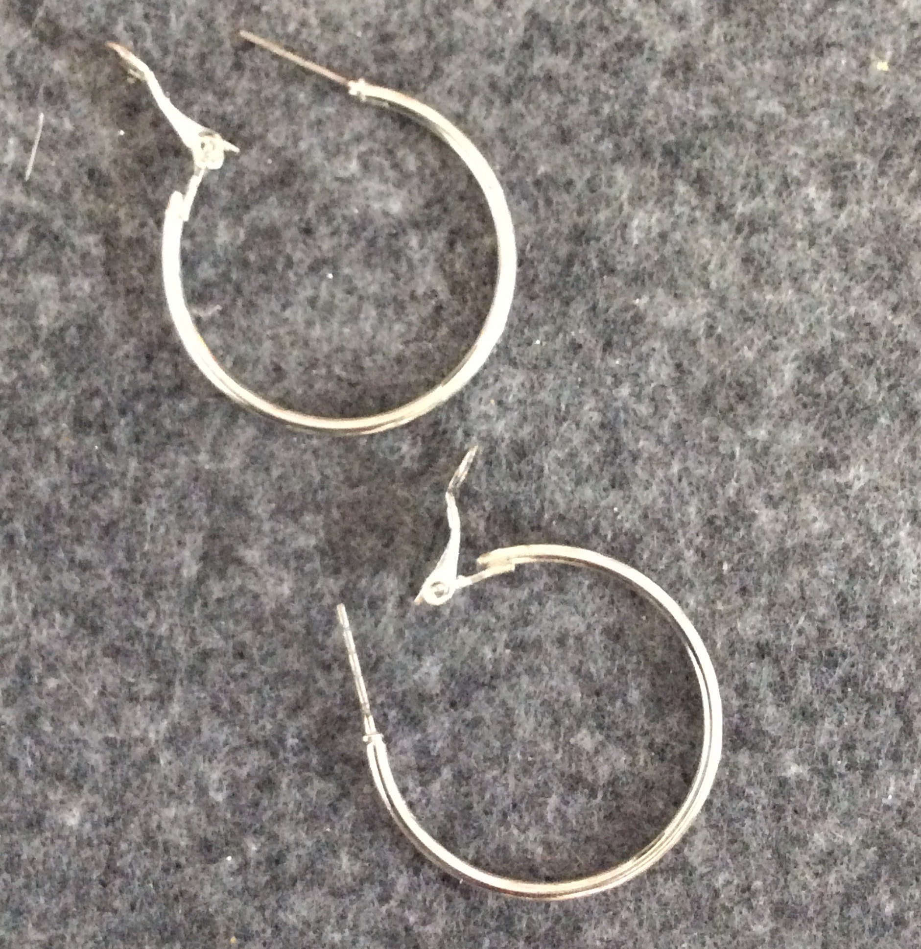 Hoop Shop Large Silver Lever Back Closure.large 3 2 1/2 2 - Etsy UK