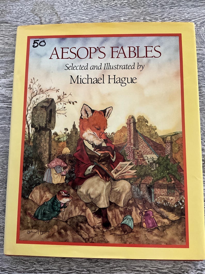 Aesop’s Fables, Selected and Illustrated by Michael Hague - Etsy