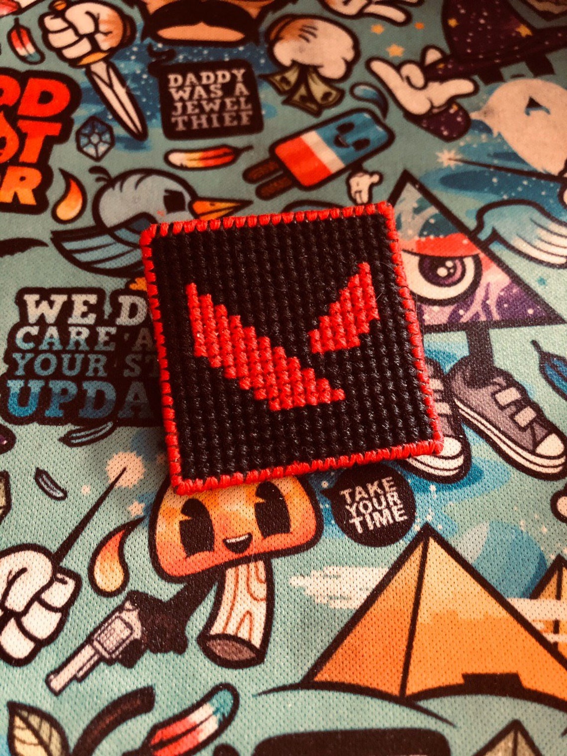 Valorant logo badge Valorant pin Valorant keychain | Etsy