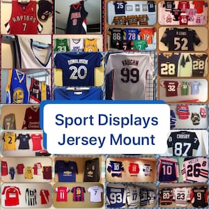 Jersey Display Case, Sports Jersey Frame, Jersey Hanger, Wall Mount ...