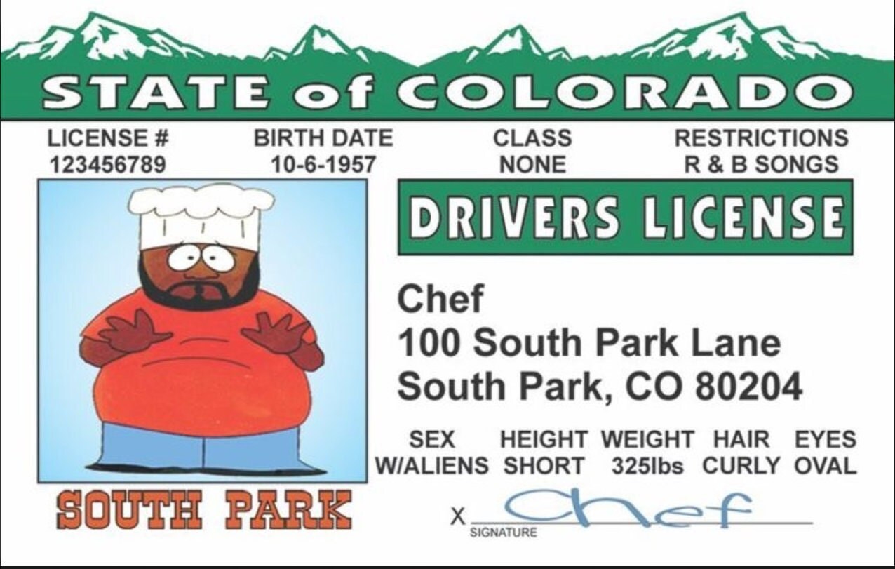 South Park Chef Zombie