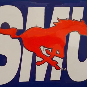 Smu Mustangs Decal - Etsy