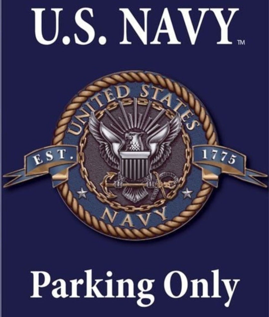 Navy,air Force,army,space Force,marines on a 8”x12” Parking Sign.made ...