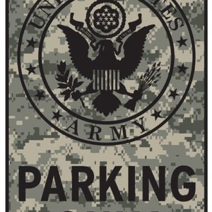 Navy,air Force,army,space Force,marines on a 8”x12” Parking Sign.made ...