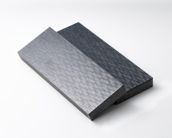 0.4375 deep Blue Carbon Fiber Scales | Etsy